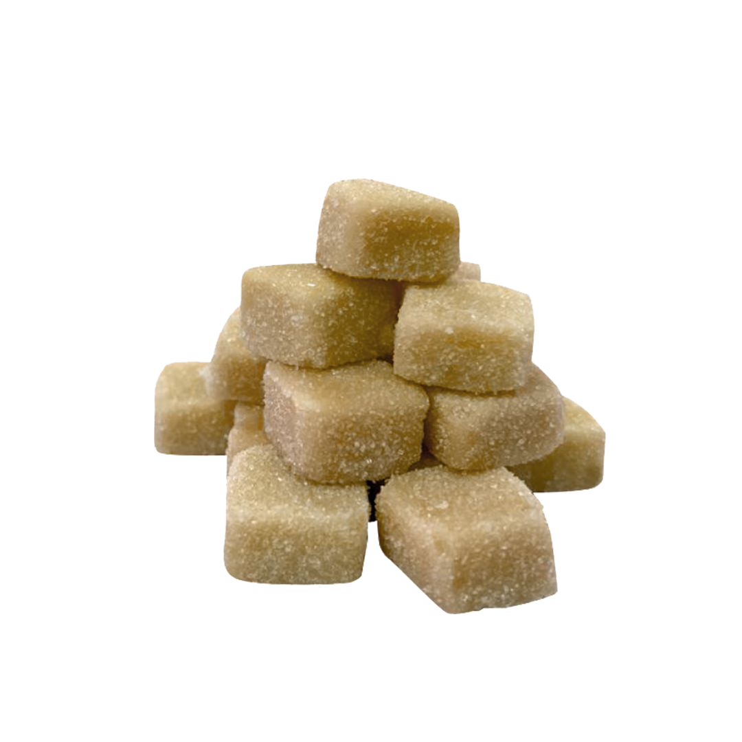 Bulk 25mg Delta 9 THC Gummy Squares NO COLOR - WHS